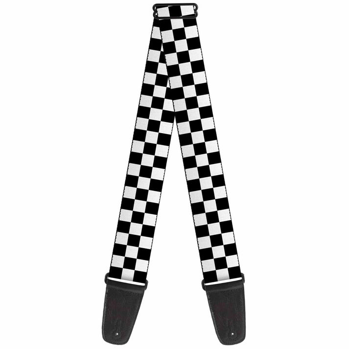 Buckle-Down Guitar Strap - Checker White/Black – Hippo Guitars